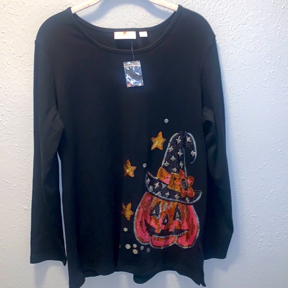 Quacker Factory | Tops | Quacker Factory Halloween Thanksgiving Jack ...